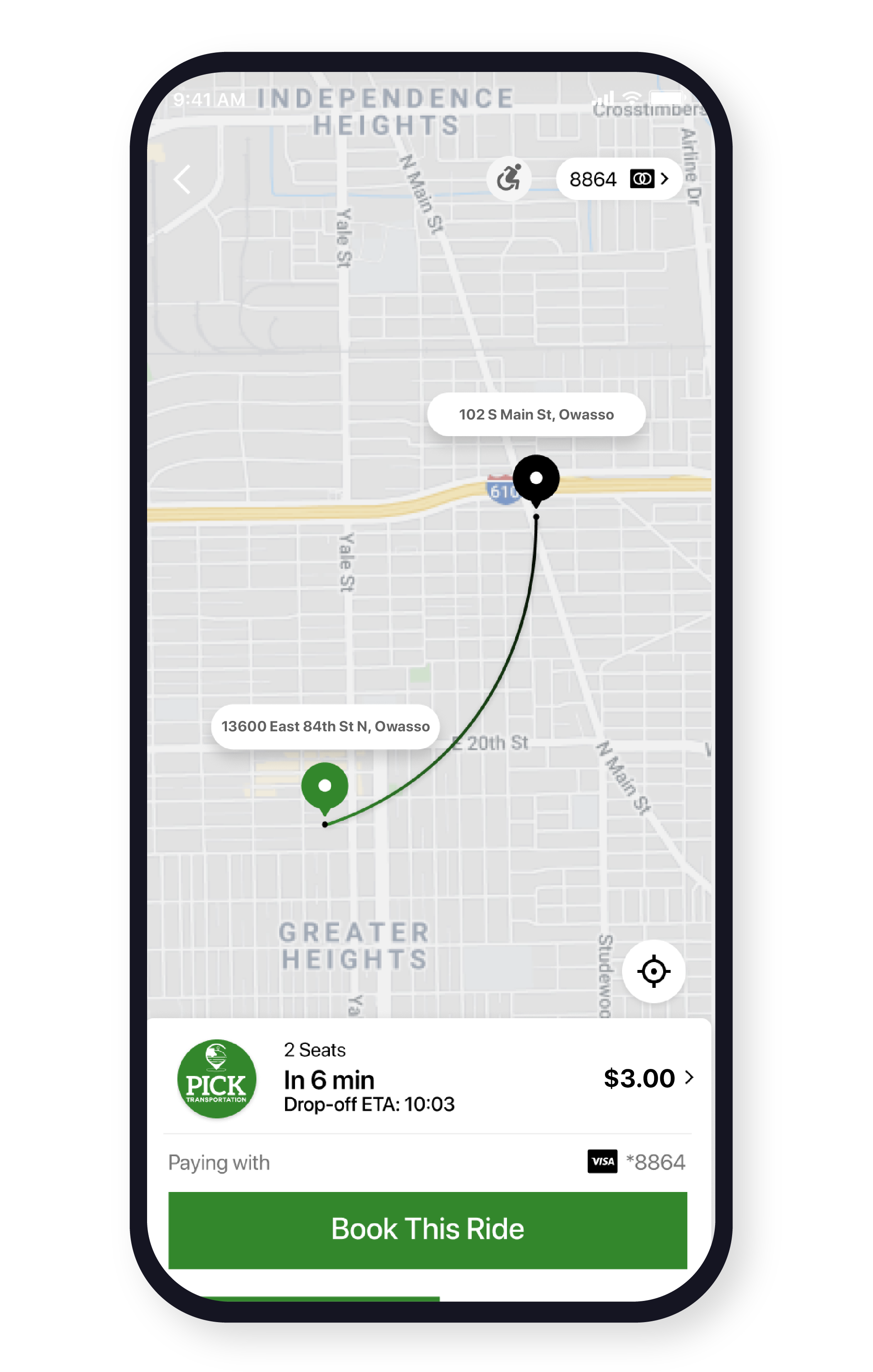 PICK Transportation | Evening & Weekend Shared Rides across Oklahoma